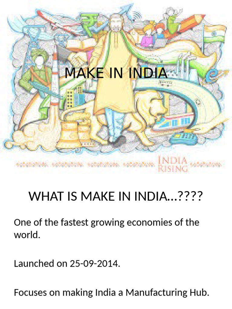 Make in India: Manufacturing Growth Overview | PDF | Foreign Direct ...
