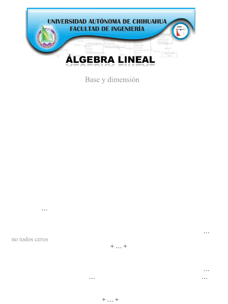 5 Base y Dim | PDF | Base (álgebra lineal) | Espacio vectorial