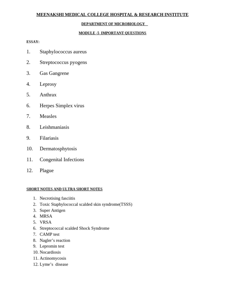 Module 5 Important Questions | PDF