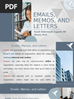 Memo vs Letter: Key Differences Explained | PDF | Memorandum | Writing