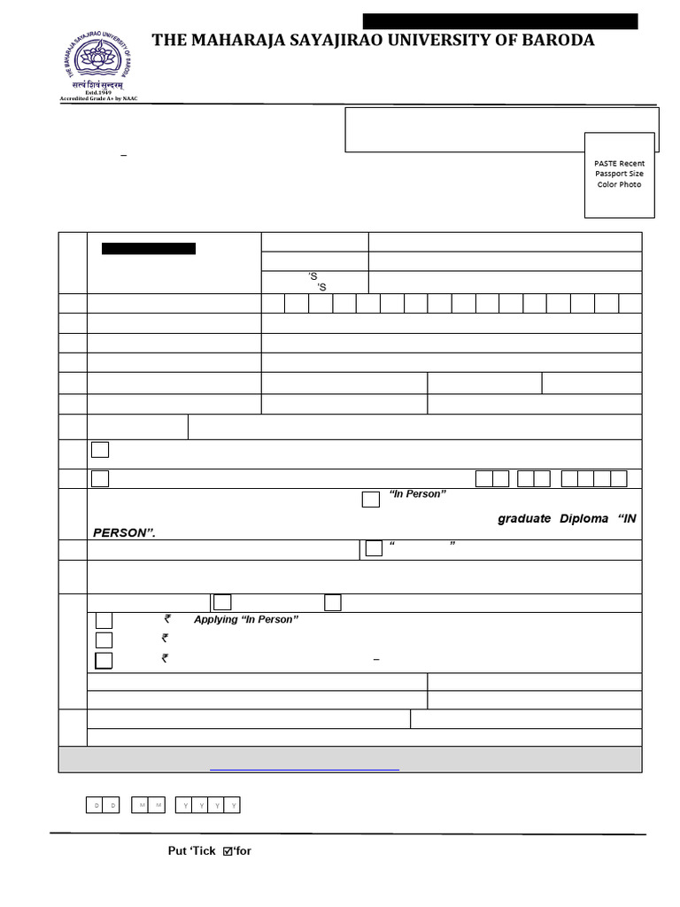 74th Convocation Application Form | PDF | Educational Stages