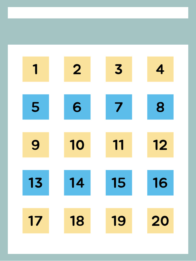 Colorful Simple Numbers 1 To 20 Poster - 20250717 - 153717 - 0000 | PDF
