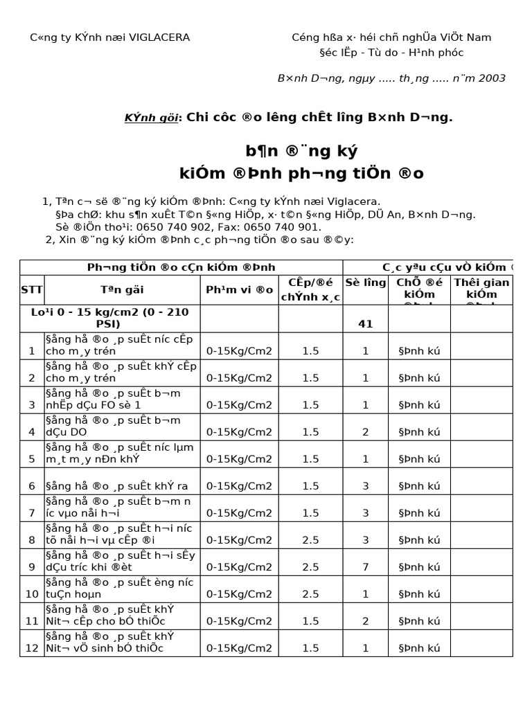 Bieu Mau Sua Chua 12-12-16 | PDF