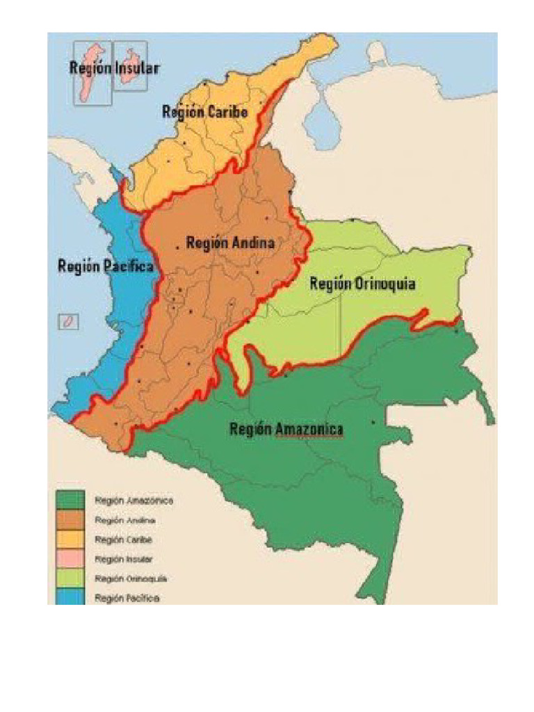 ISA Mapa Regiones Naturales | PDF