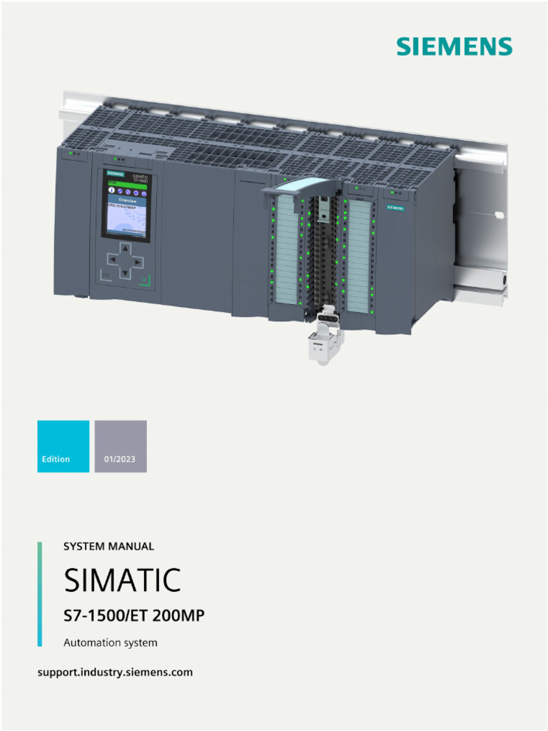 ET 200MP System Manual Overview | PDF | Power Supply | Input/Output