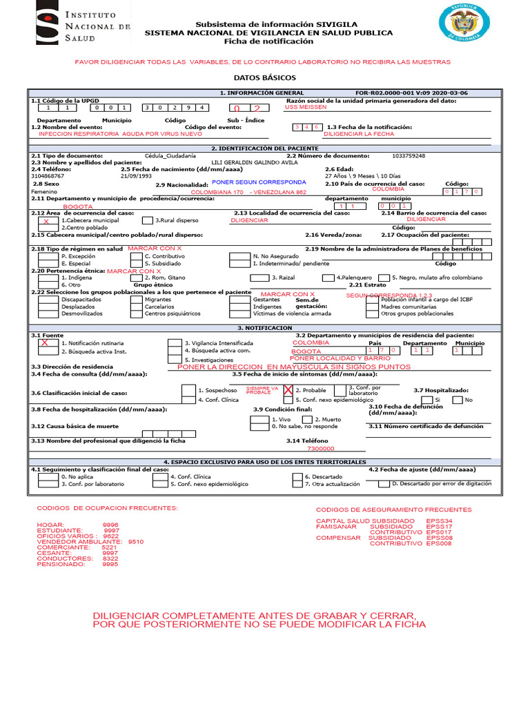 Ejemplo Ficha 346 | PDF | Influenza | Virus de la Influenza A Subtipo H1 N1