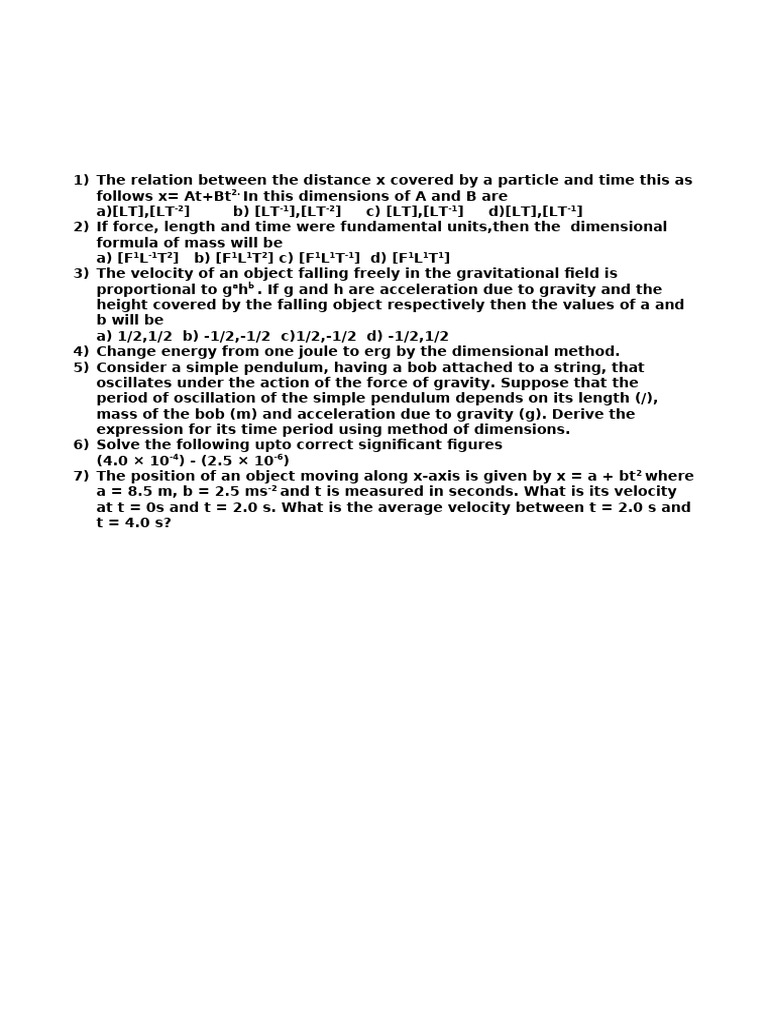 Physics Questions | PDF