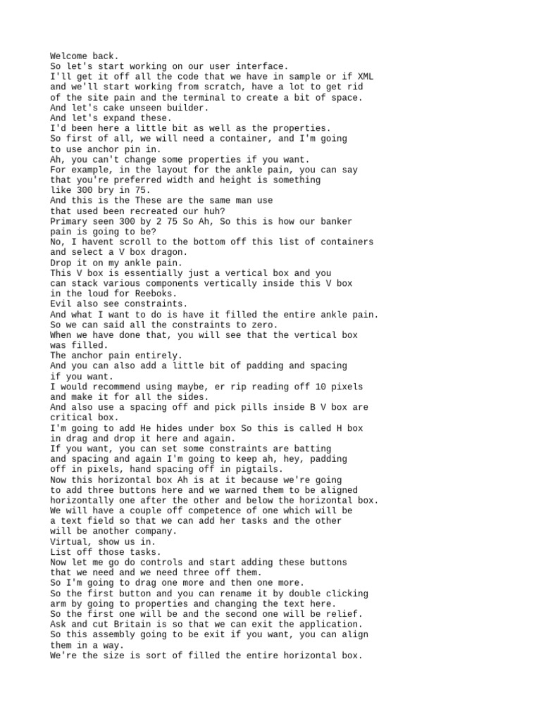 4-Creating The UI With Scene Builder - Transcript | PDF | Computer ...
