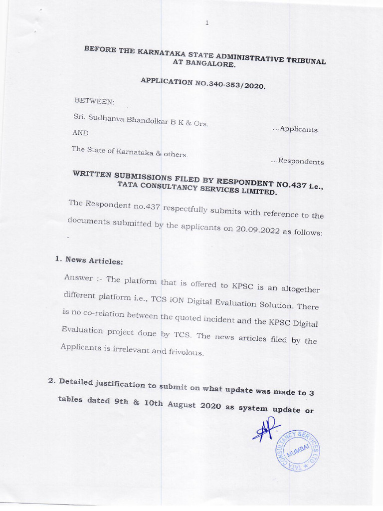 Written Submission 23.09.22 | PDF