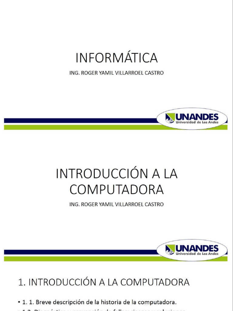 Introducción A La Computadora | PDF