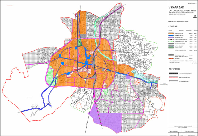 Vikarabad Master Development Plan Map | PDF