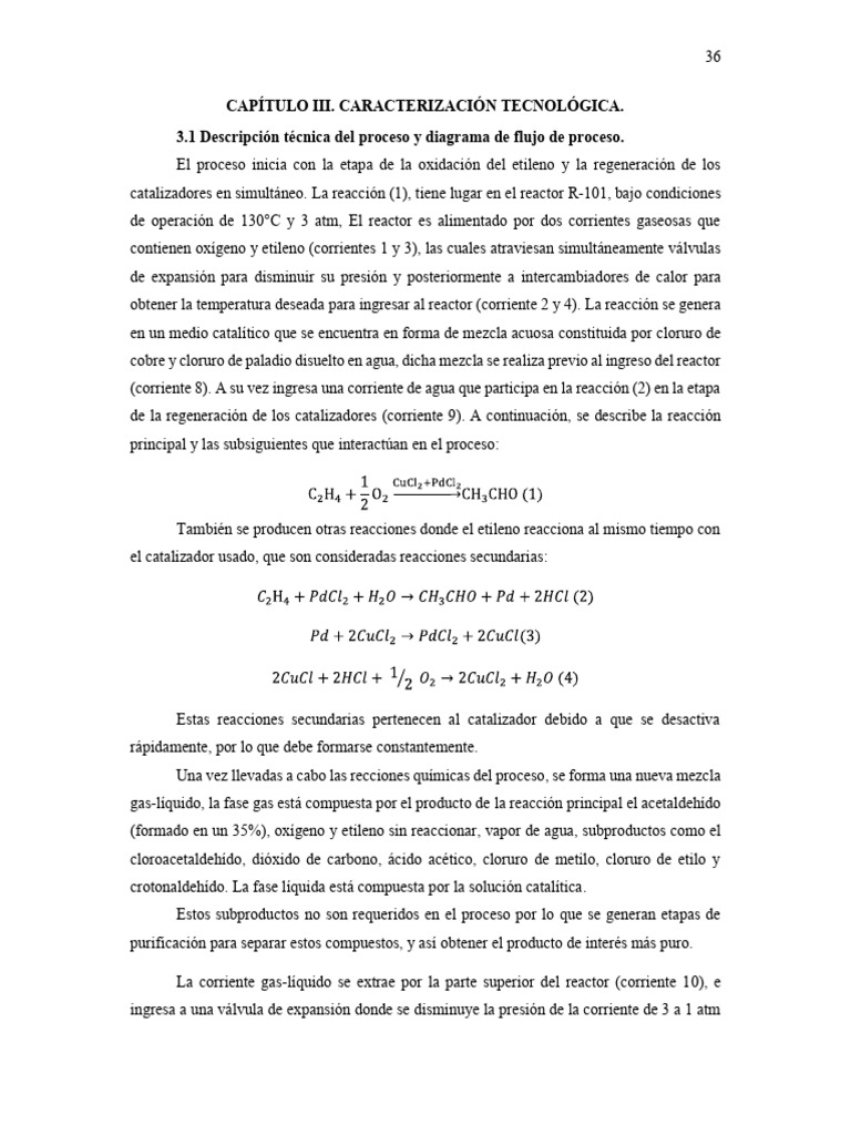 DFP Acetaldehido Planos 1 y 2 | PDF | Destilación | Catálisis