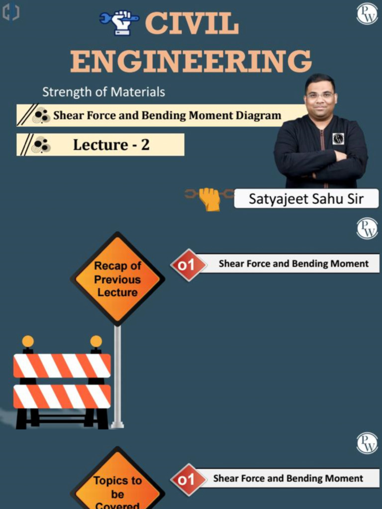 Shear Force and Bending Moment Diagram 02 - Class Notes | PDF