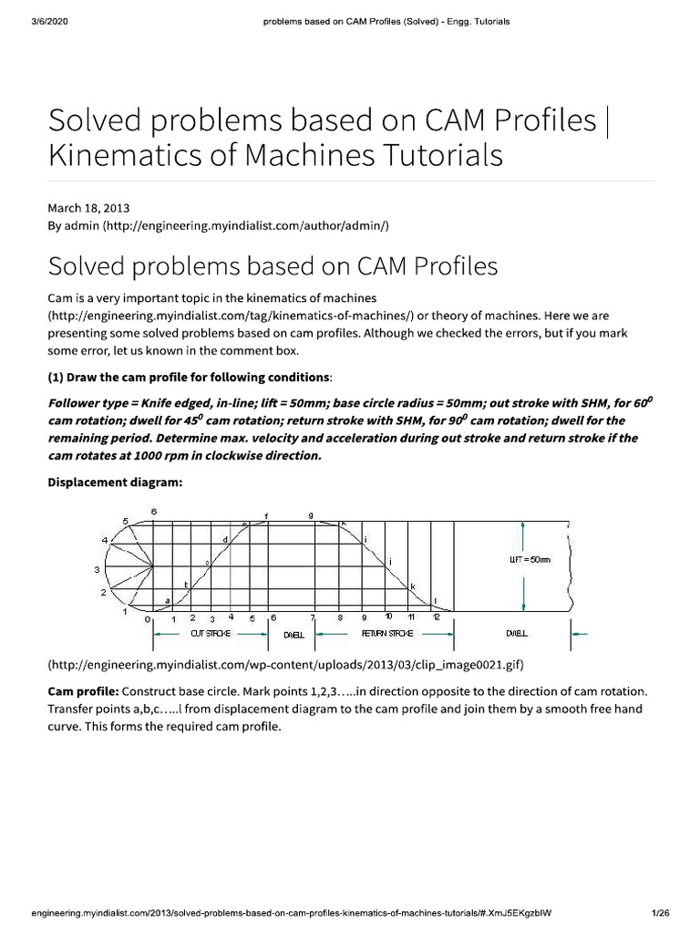 Cam Practice | PDF