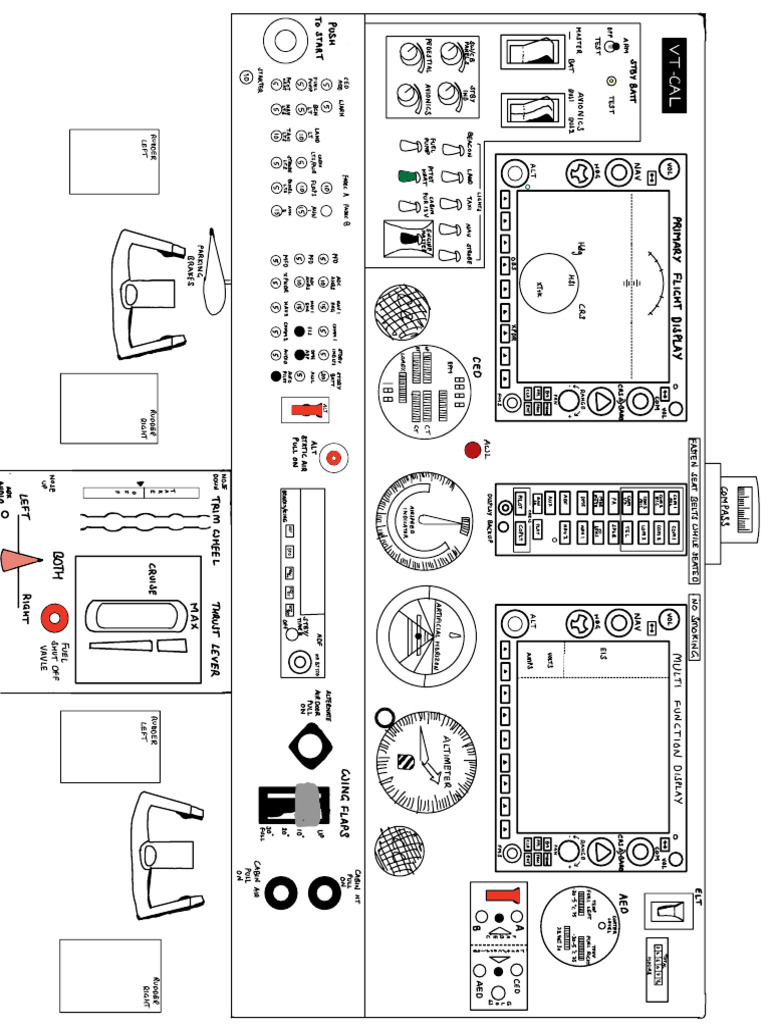 C172-Thielert Cockpit View | PDF