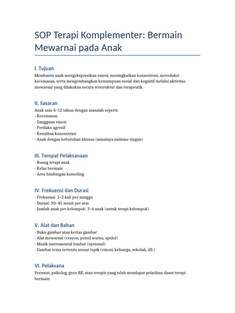 Terapi Mewarnai untuk Anak Berkebutuhan Khusus | PDF