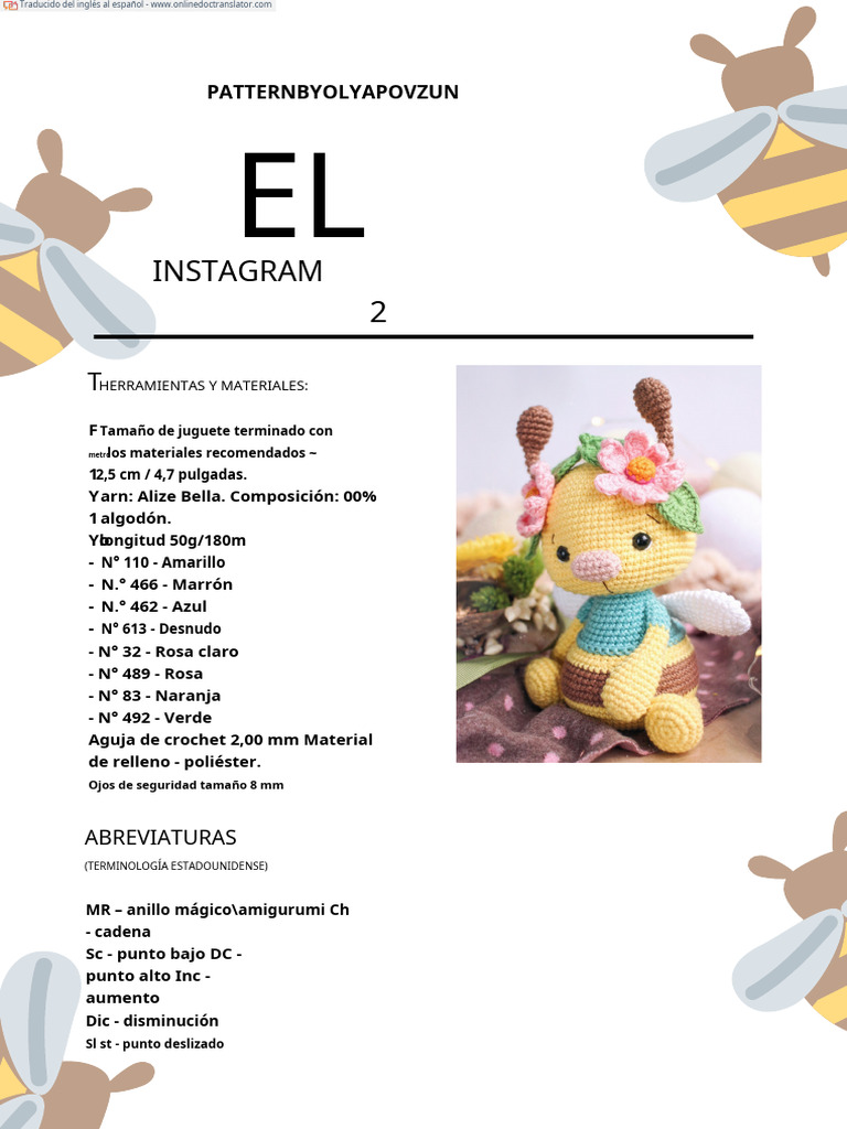 Abeja Tejidos Amo | PDF | Tejer | Tejidos Figurados