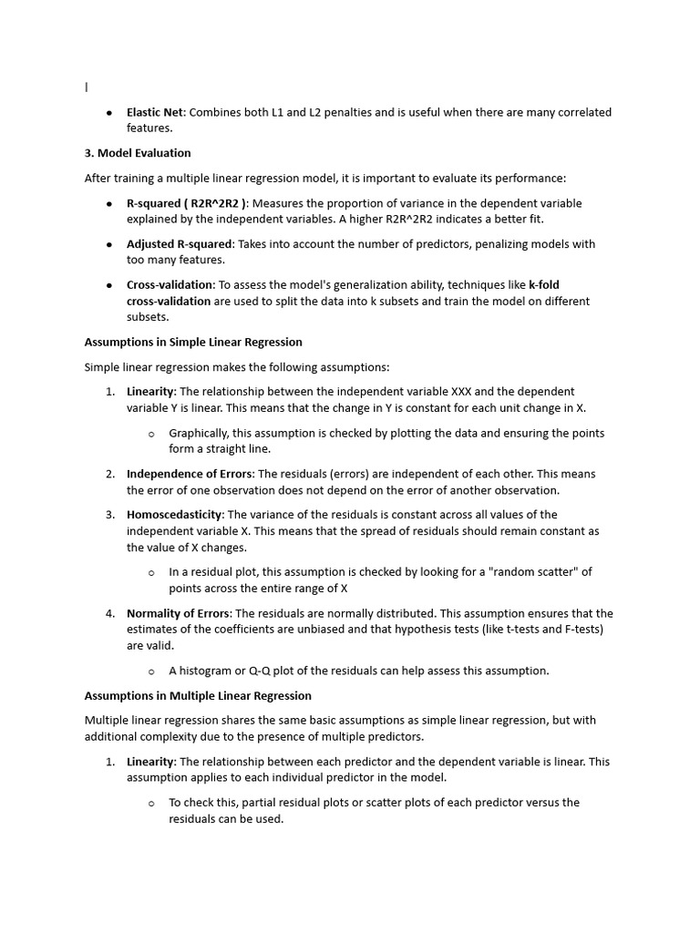 Regression - Docx 5 | PDF | Errors And Residuals | Regression Analysis