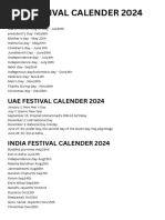 Pakistan Festival Calendar 2025 2026 | PDF