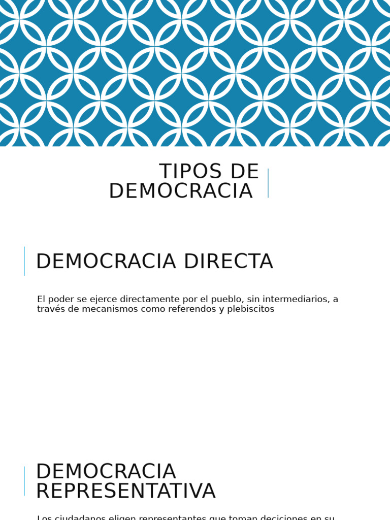 Tipos de Democracia | PDF
