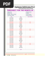 2025 Employee Time Sheet Template | PDF