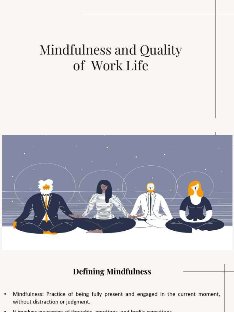 Mindfulness and Quality of Worklife | PDF | Mindfulness | Employment