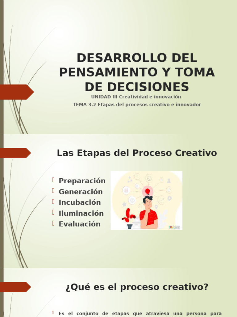 Etapas del Proceso Creativo e Innovador | PDF | Creatividad | Innovación