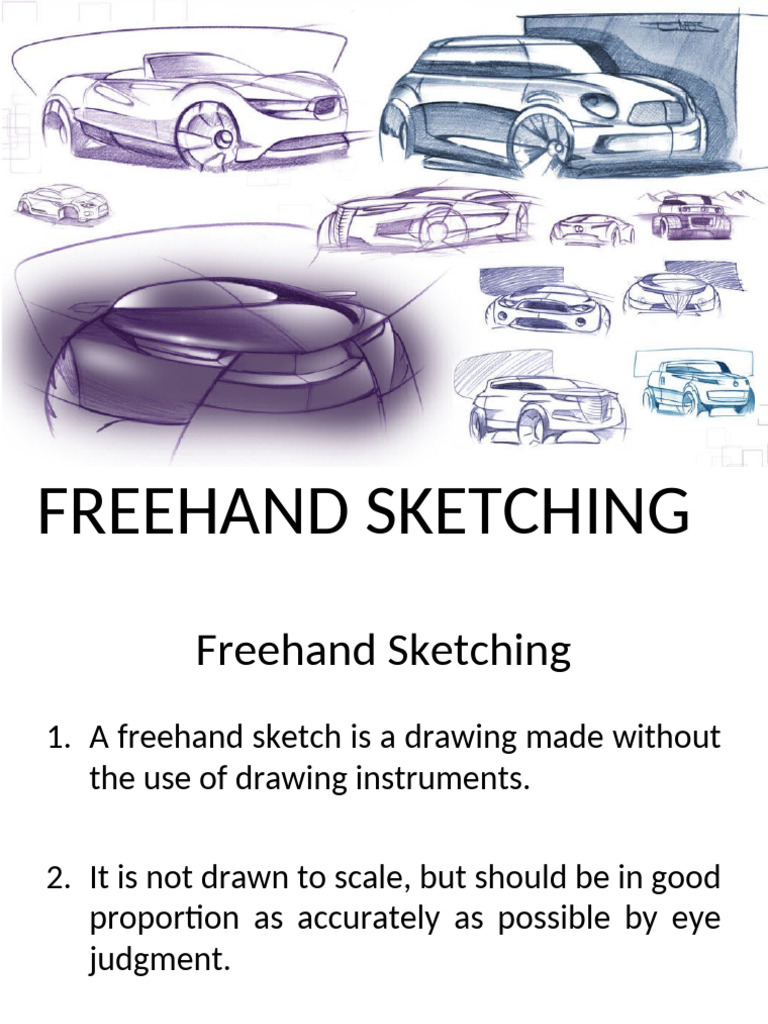 Unit I 6.free Hand Sketching | PDF