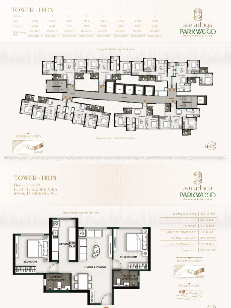 2 BHK Apartments in Tower Dion | PDF | Interior Design | Home