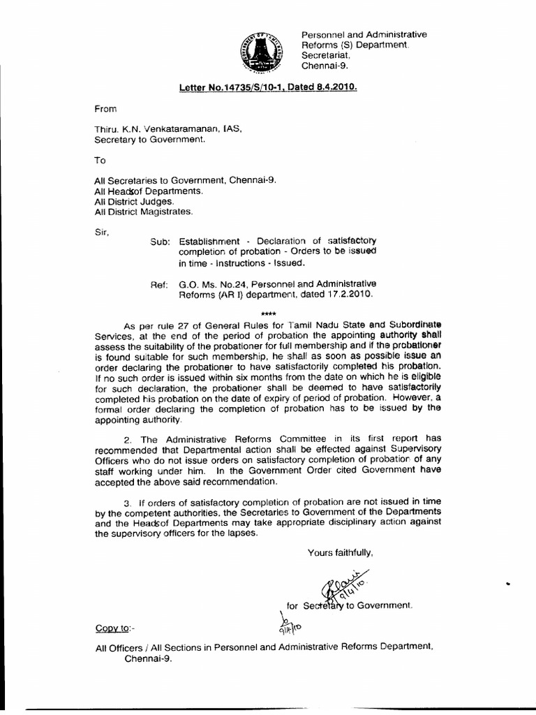 Declaration of Probation-Orders To Be Issued in Time | PDF