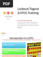 LOTO Training PPT Files | PDF | Mechanical Engineering | Physical Sciences