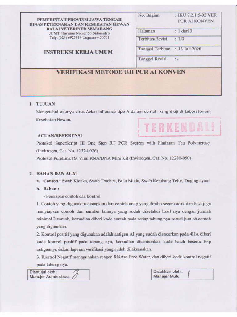 IKU.7.2.1.5 Ver PCR AI KONVEN | PDF