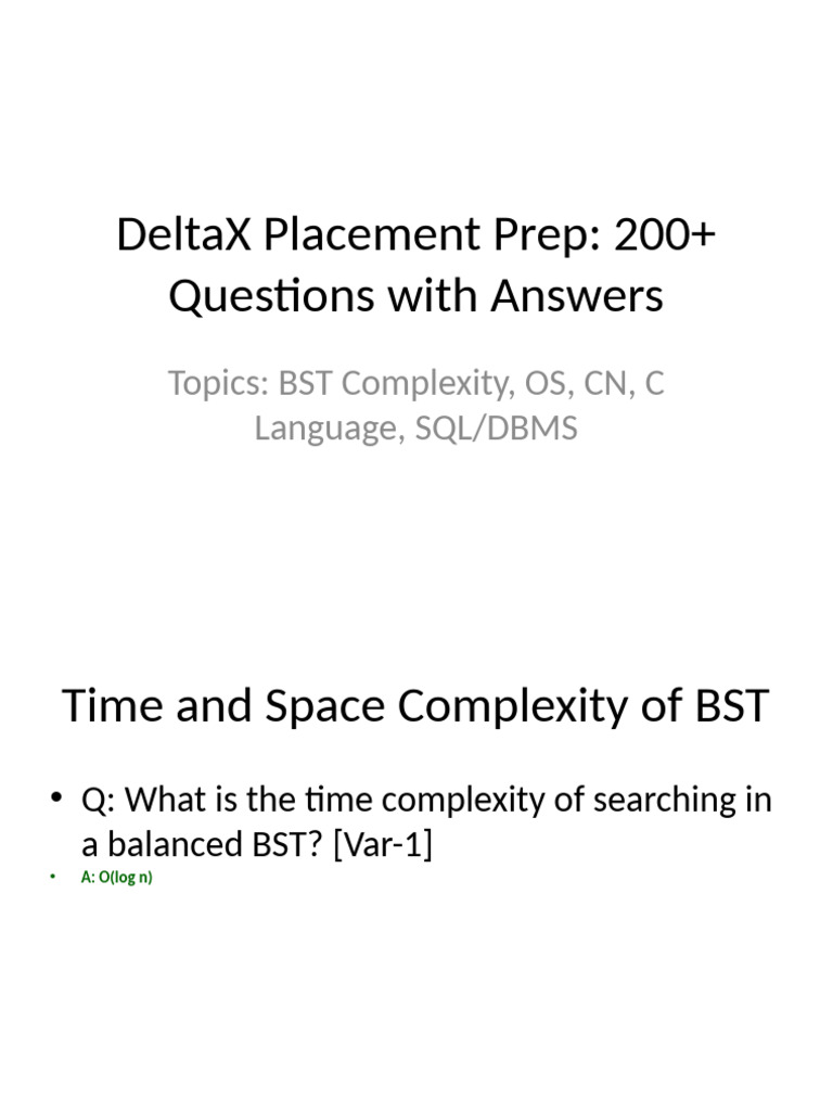 DeltaX Placement 200 Questions | PDF | Internet Protocol Suite | Internet Protocols