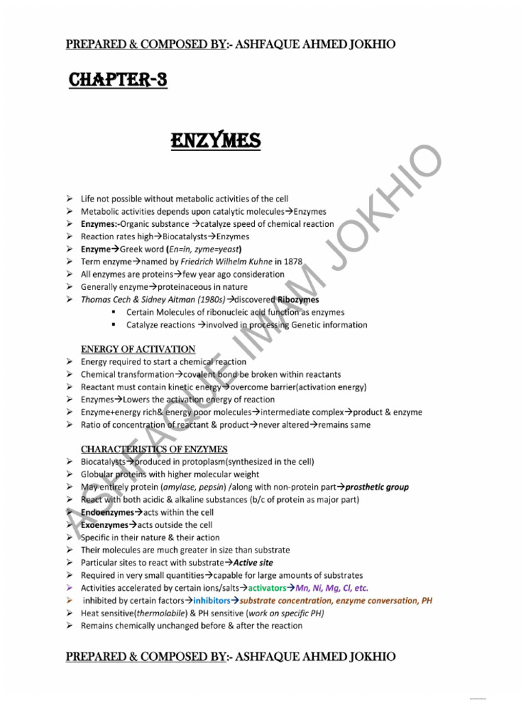 ENZYMES | PDF