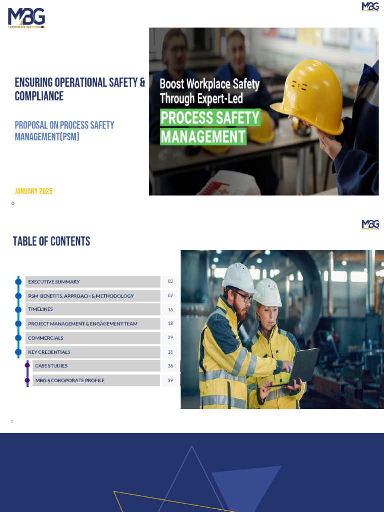 Process Safety Management Proposal | PDF | Safety | Business