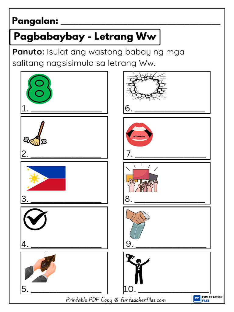 Pagbabaybay Letrang WW | PDF