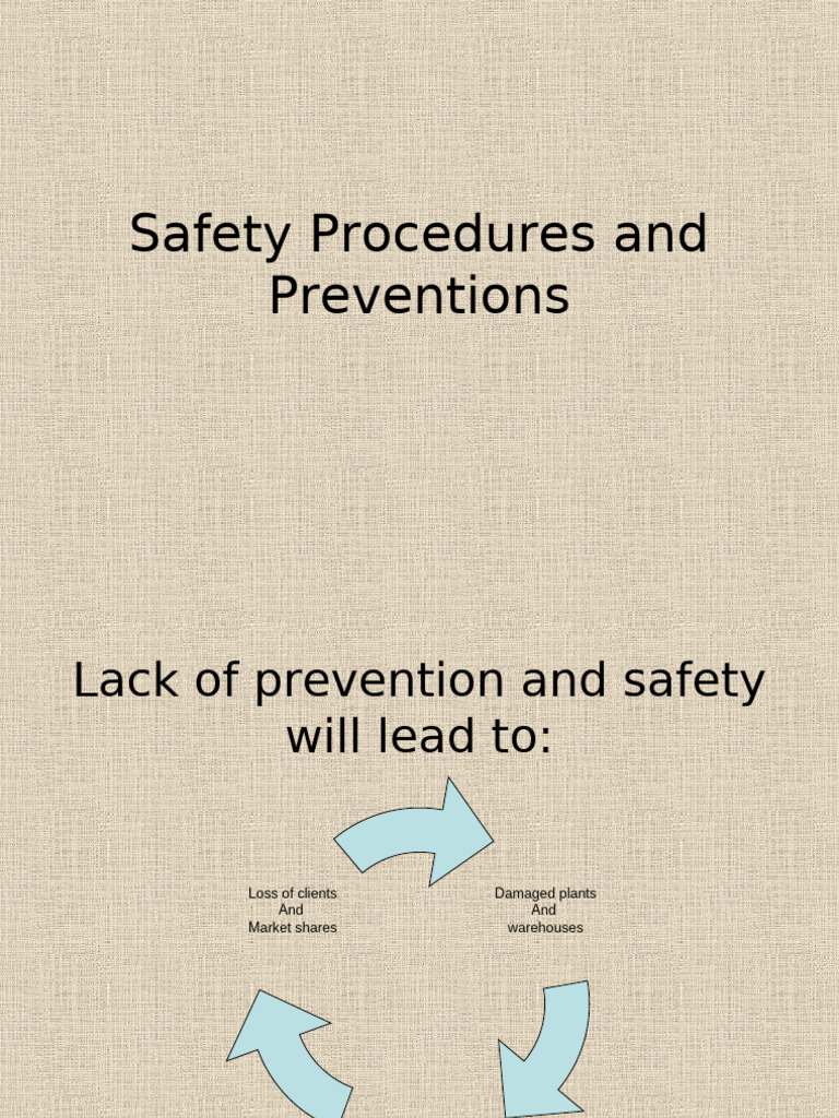 Safety Procedures and Preventions | PDF | Firefighting | Fire Sprinkler ...