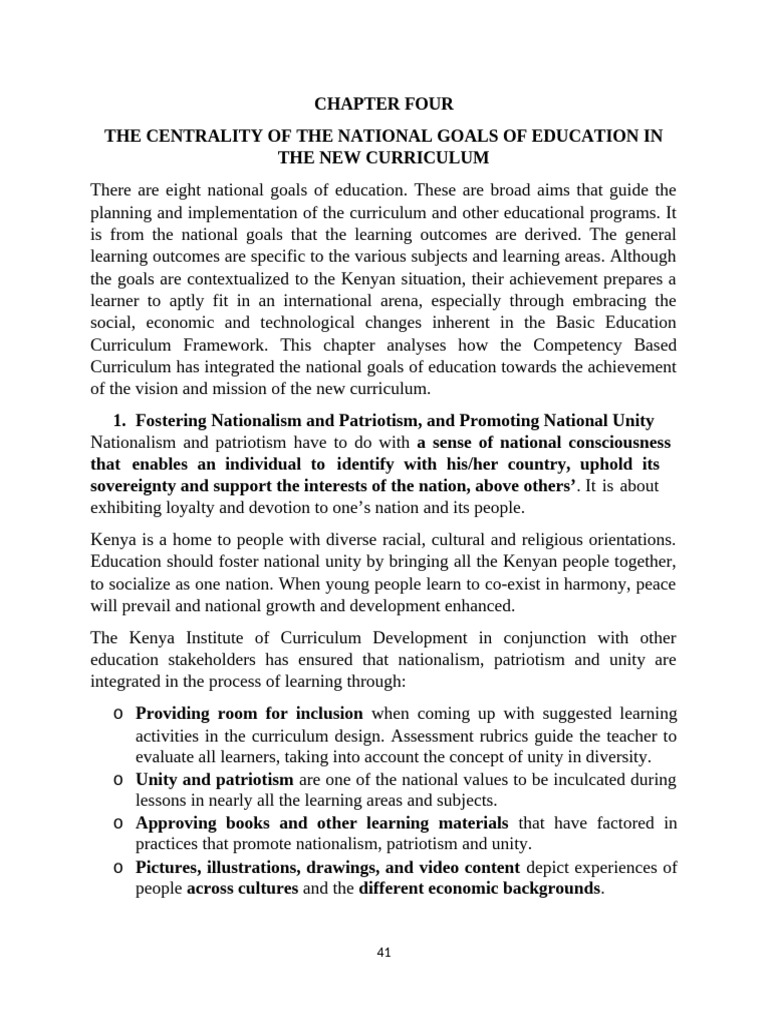 Lecture 4 National Goals of Education | PDF | Learning | Curriculum