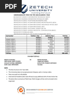 UWI St. Augustine Fee Booklet 2025/2026 | PDF | Banks | Cheque