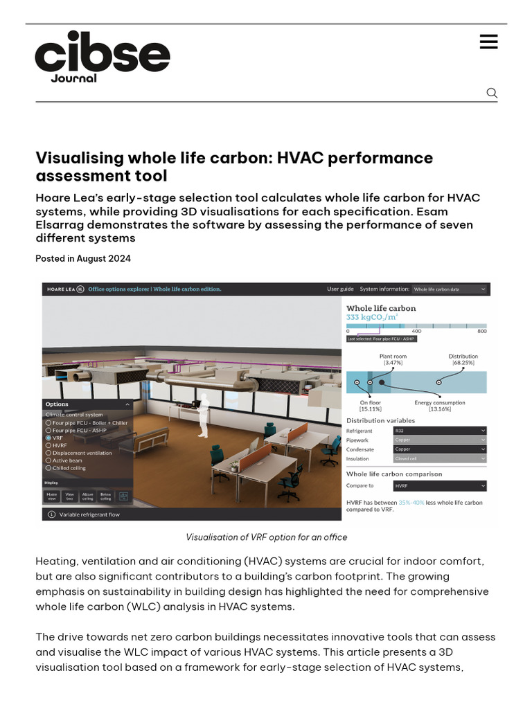 Visualising Whole Life Carbon - HVAC Performance Assessment Tool ...