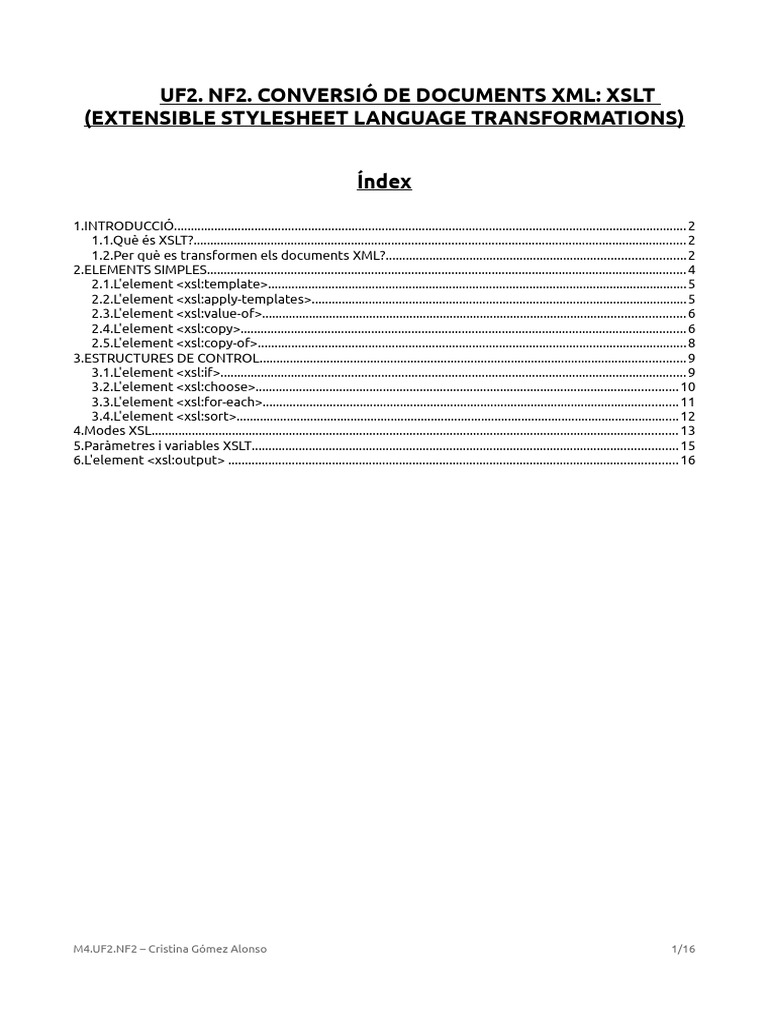 XSLT | PDF
