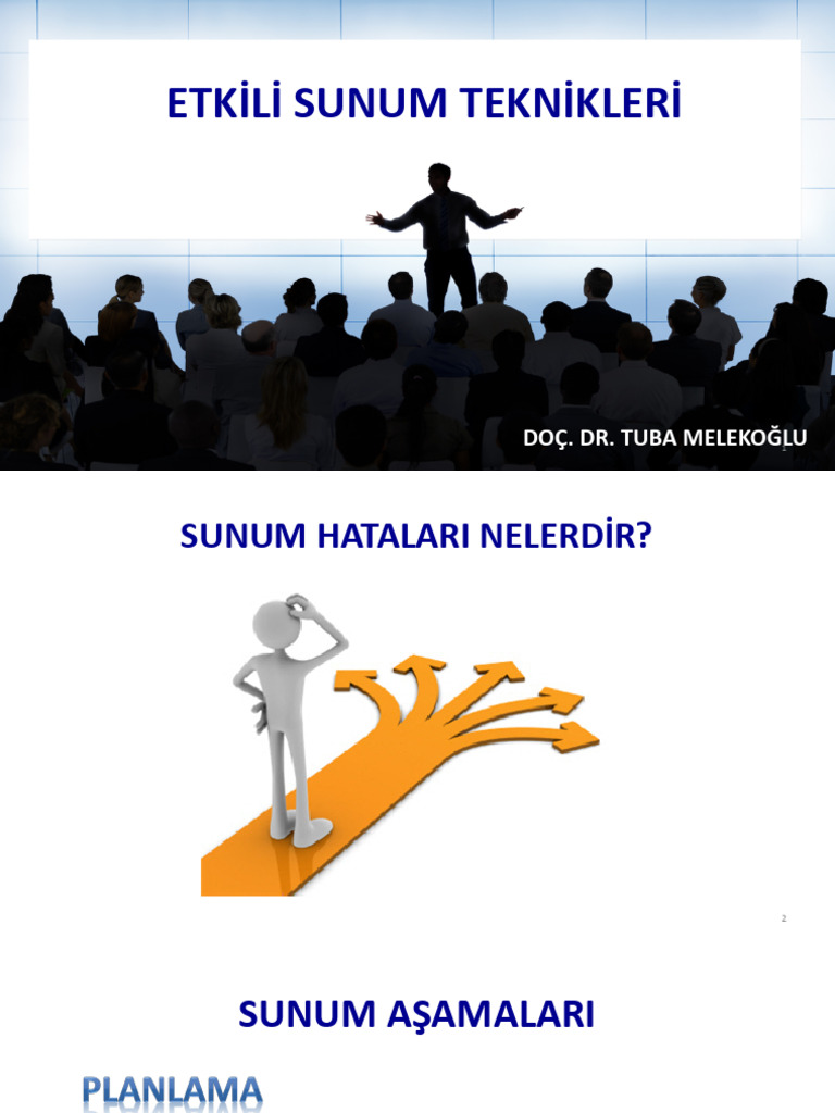 Etki̇li̇ Sunum Tekni̇kleri̇ | PDF