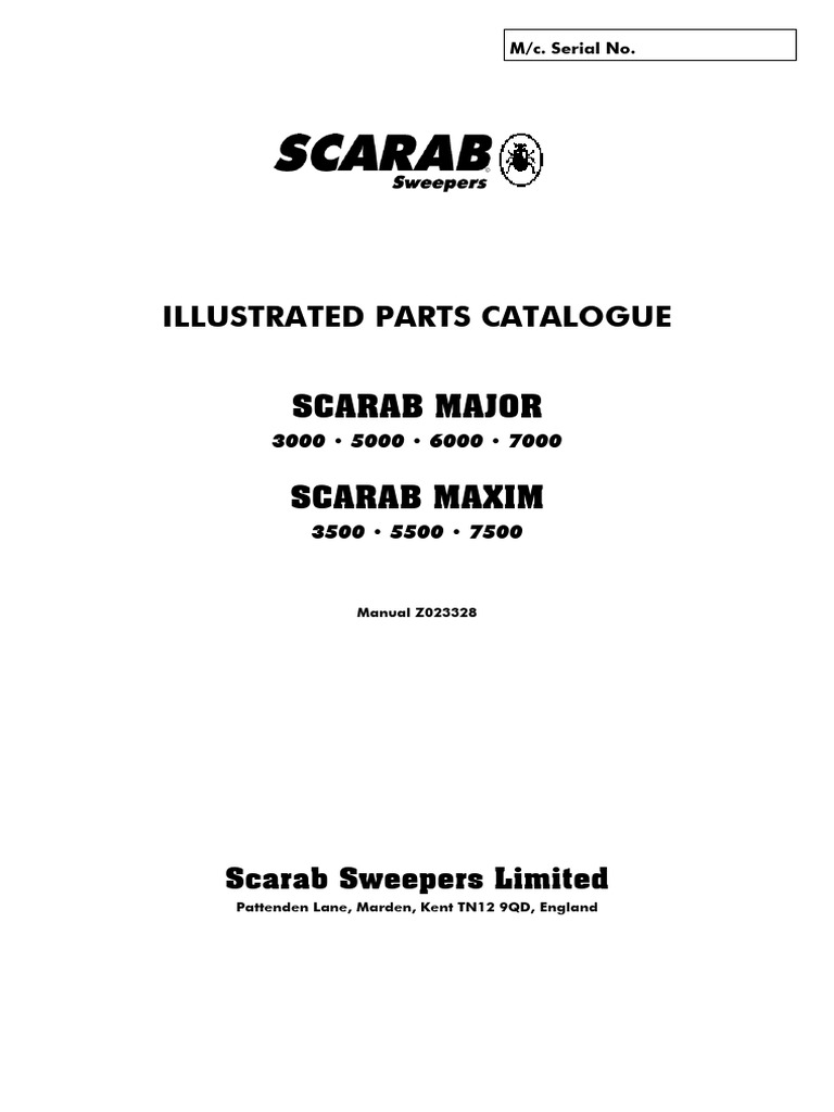 Scarab Major & Maxim Parts Catalogue | PDF | Screw | Manual Transmission