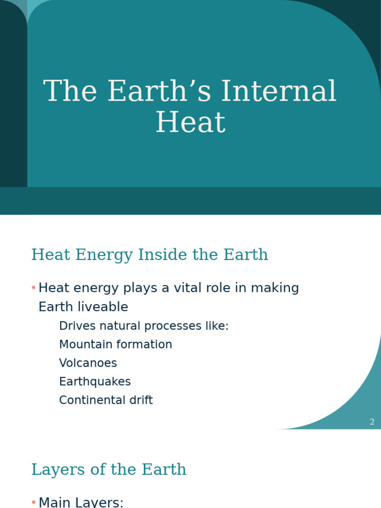 The Earth's Internal Heat | PDF | Earth | Convection