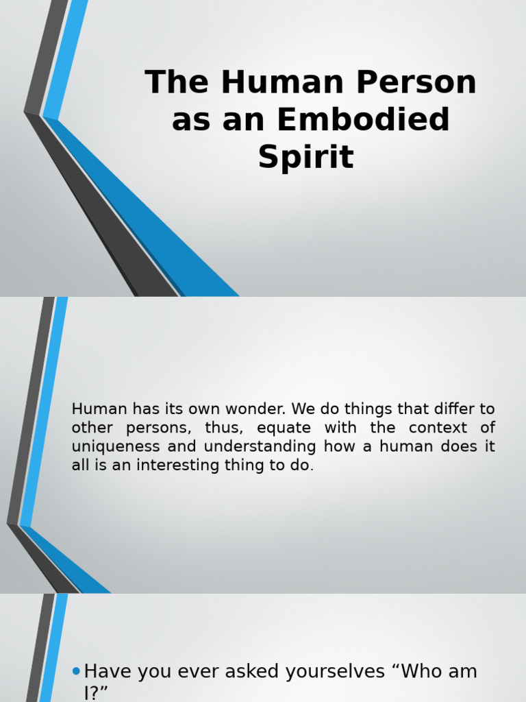 Understanding the Human Person | PDF | Soul | Human Nature