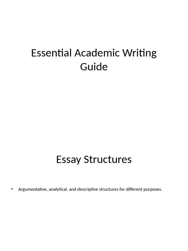 Essential Academic Writing Guide | PDF