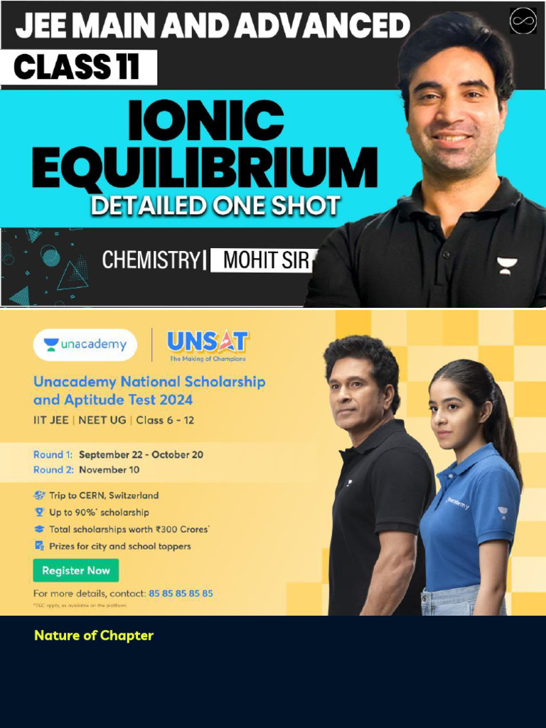 Ionic Equilibrium Part-1 | PDF | Acid | Buffer Solution