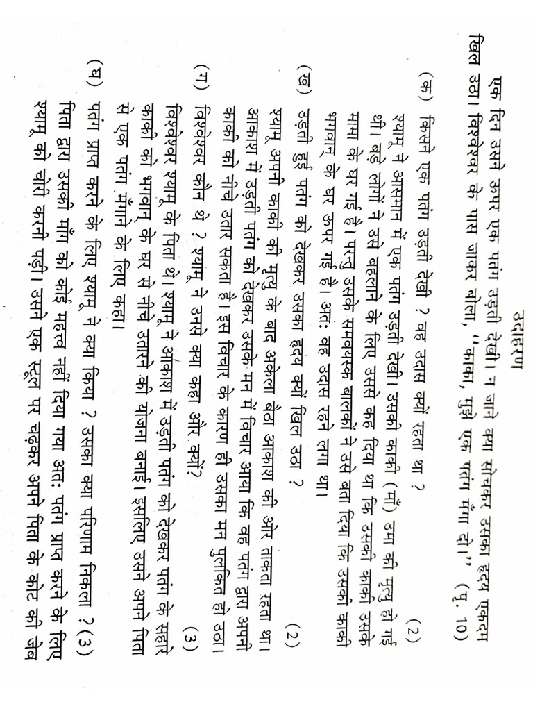 Class 9 Hindi Chapter Kaki | PDF