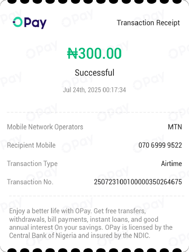 Transaction Receipt-250723100100000350264675 | PDF