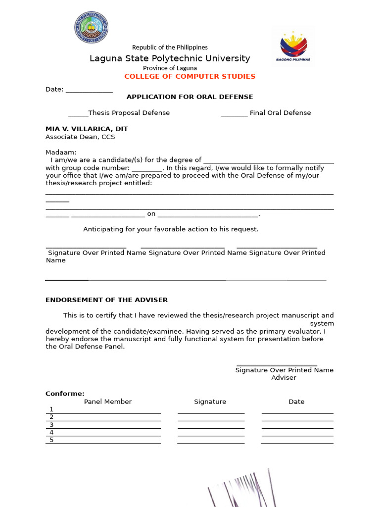 Endorsement Form | PDF